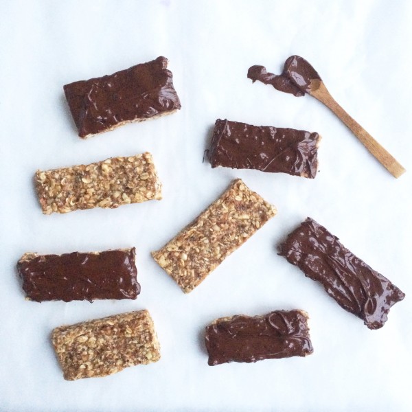 Granola repen met pure chocolade - Feelgoodbyfood