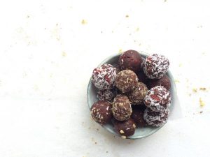 Choco-dadel balletjes - Feelgoodbyfood