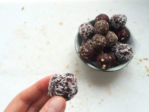 Choco-dadel balletjes - Feelgoodbyfood