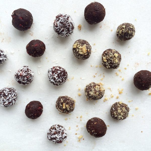 Choco-dadel balletjes - Feelgoodbyfood