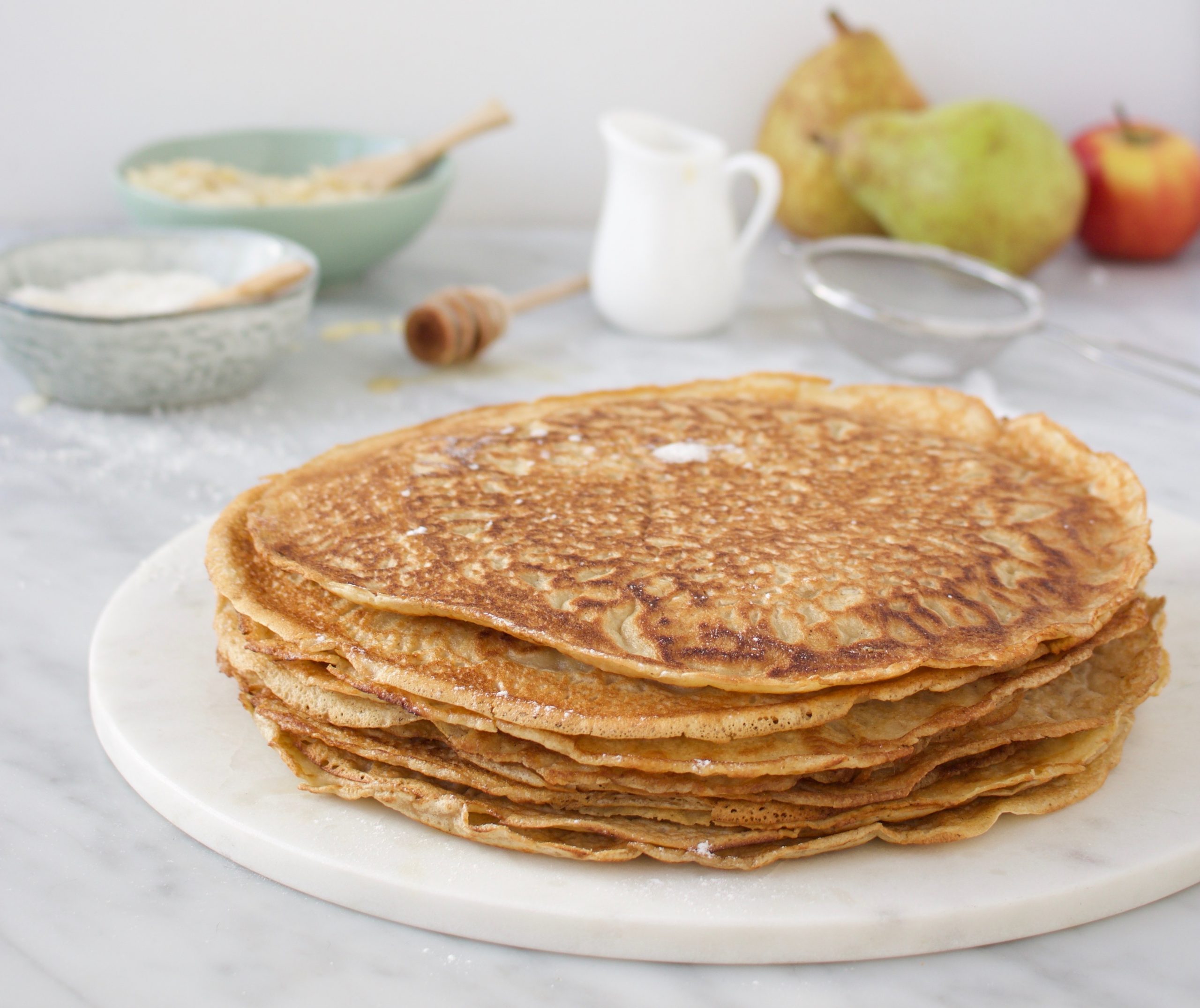 Spelt pannenkoeken (grote stapel) - Feelgoodbyfood